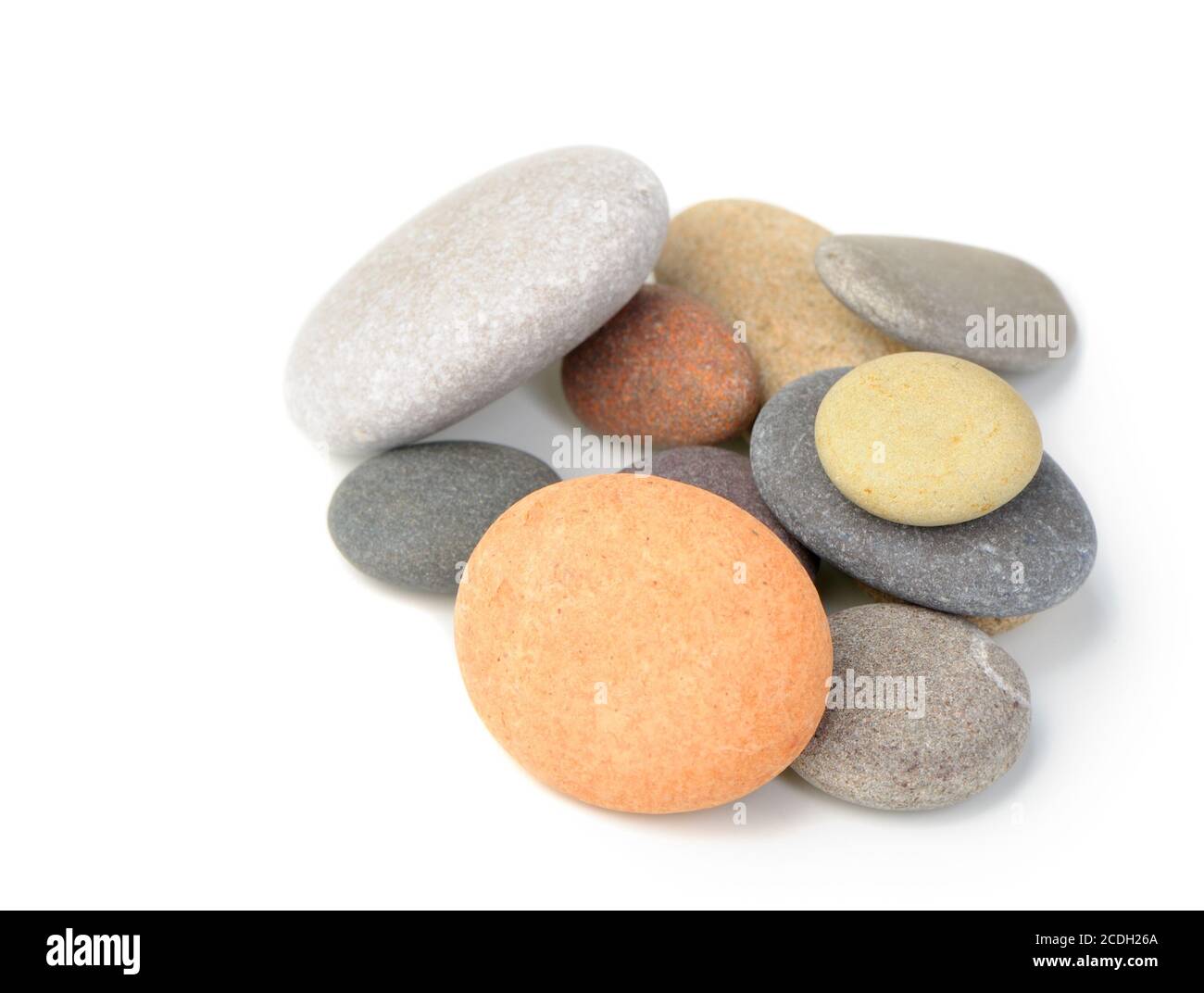 Set of a color pebble Stock Photo - Alamy