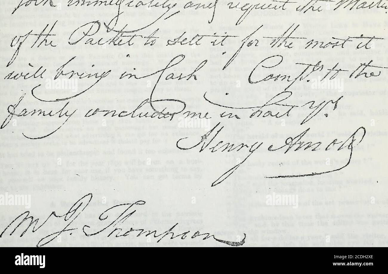 Benedict arnold letter hi-res stock photography and images - Alamy