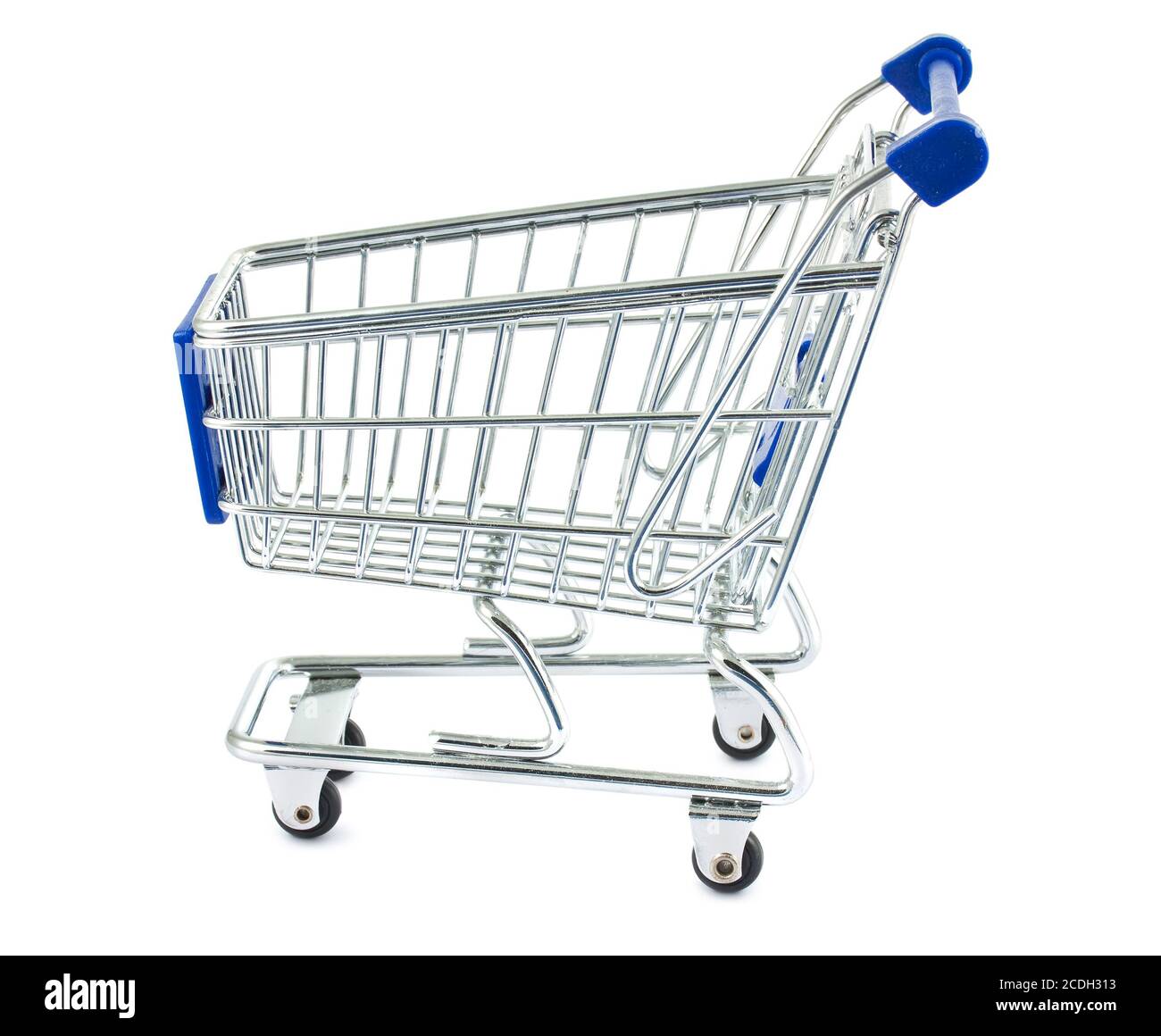 Empty shopping trolley Stock Photo - Alamy