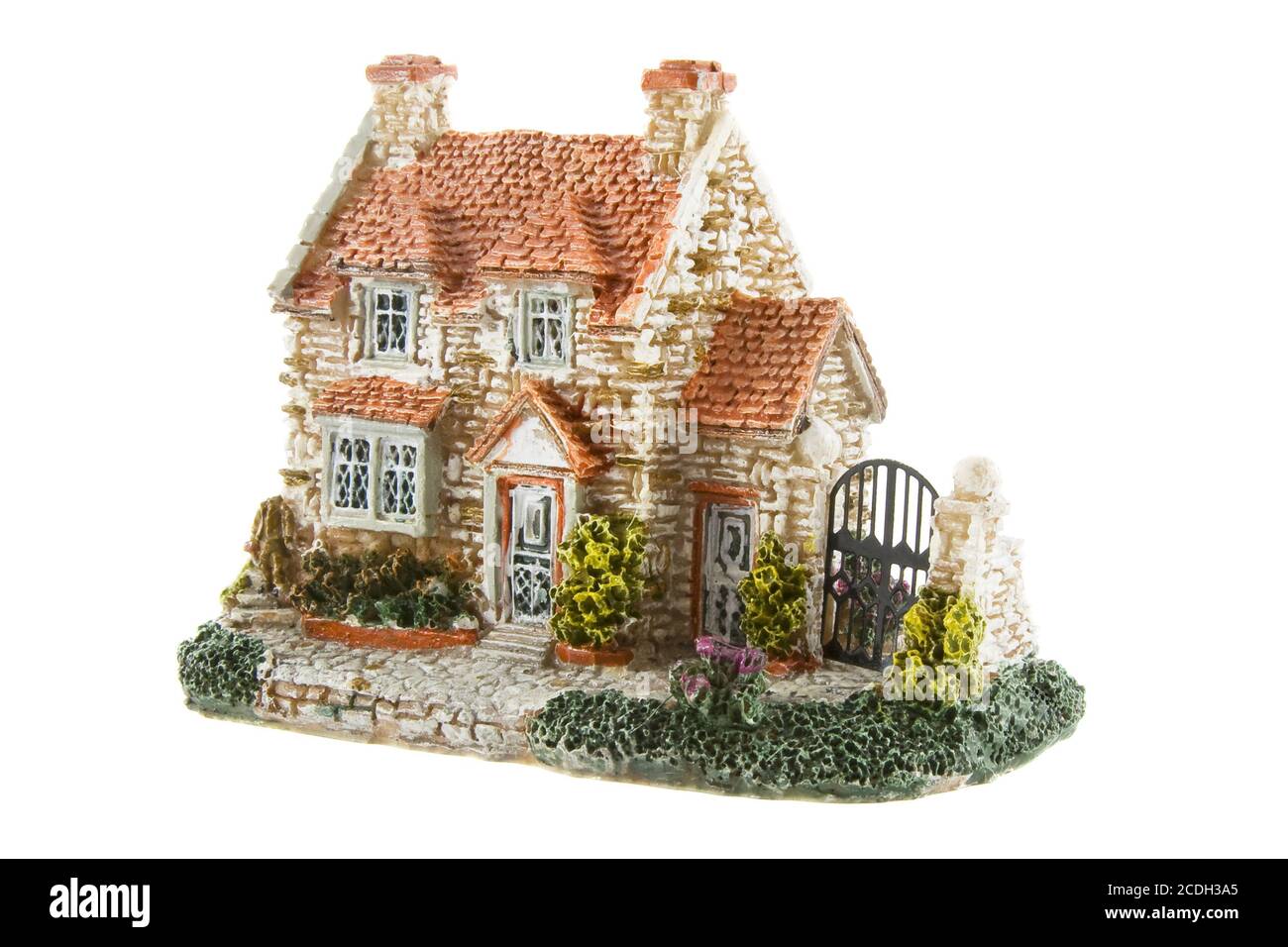 The toy house isolated over white background Stock Photo - Alamy