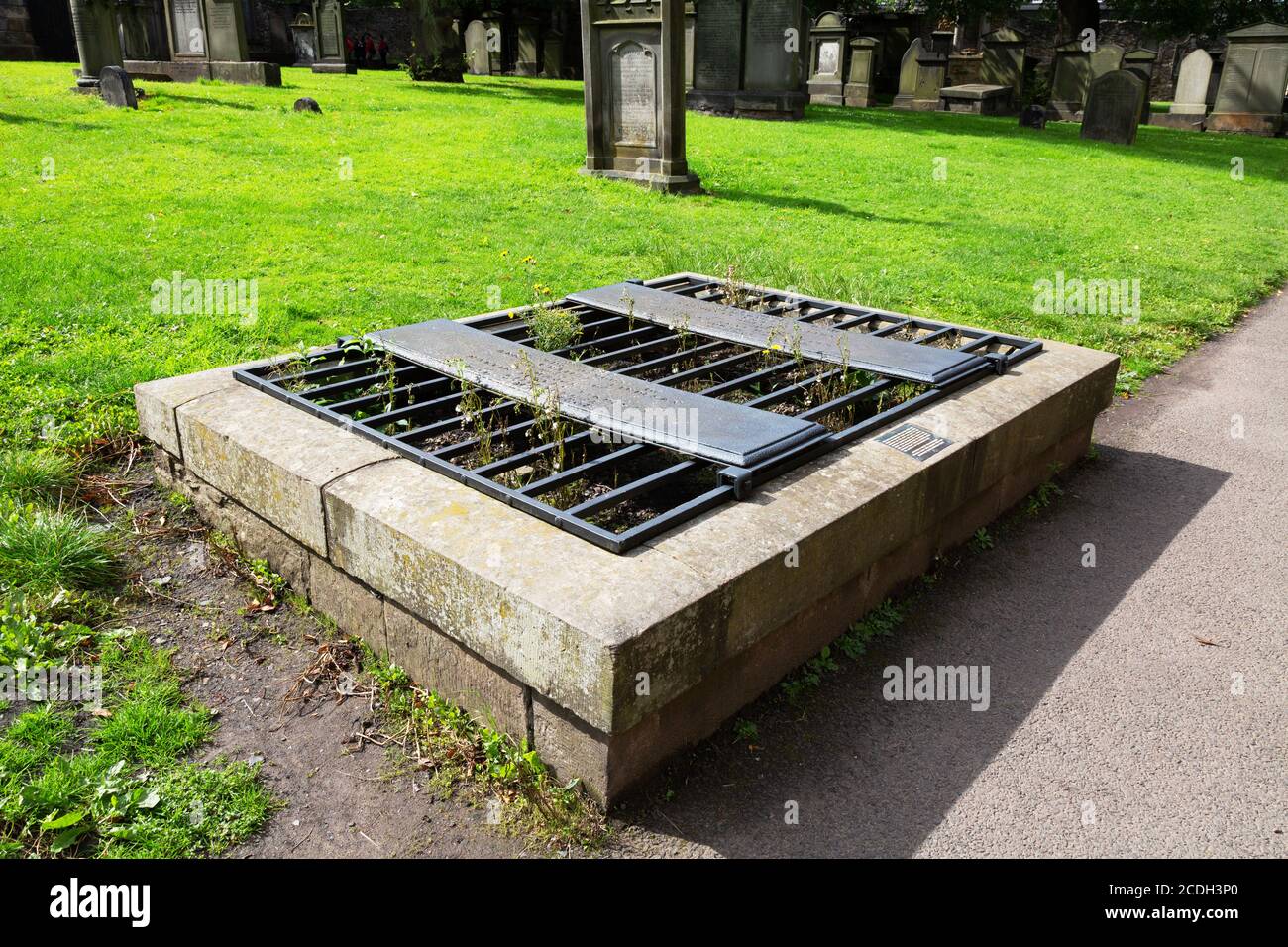 A Mortsafe - a mechanism to protect graves from graverobbers epitomised ...