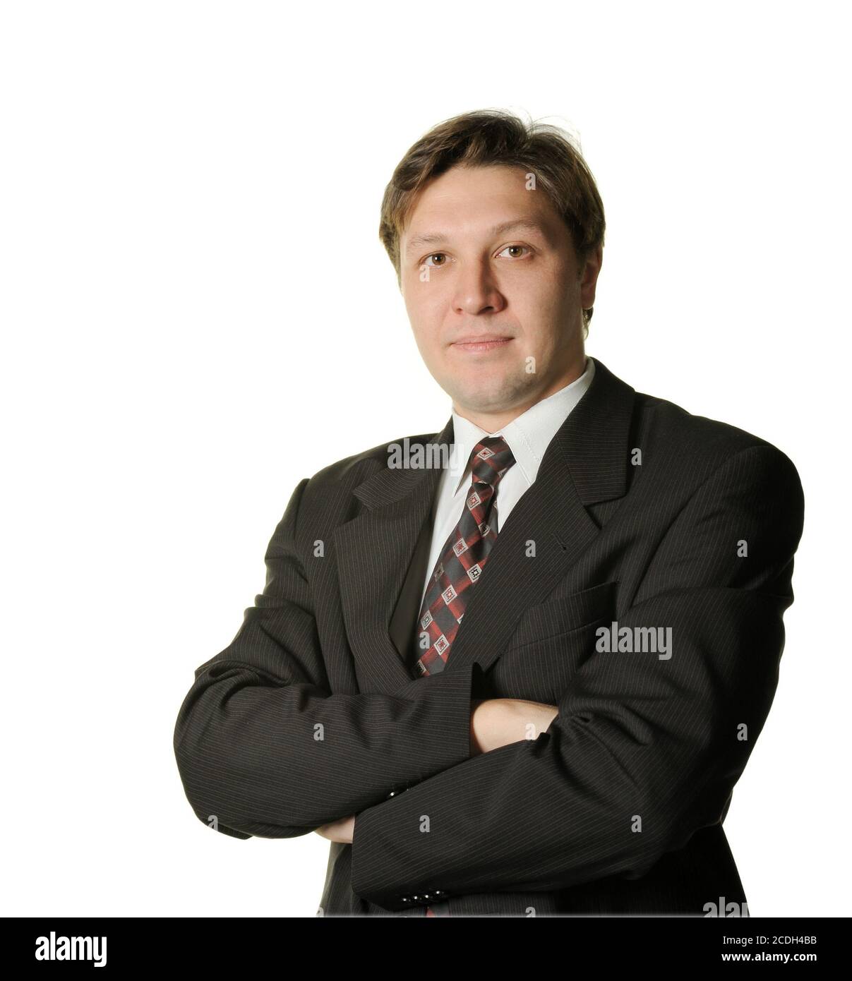 The young businessman isolated on a white background Stock Photo - Alamy