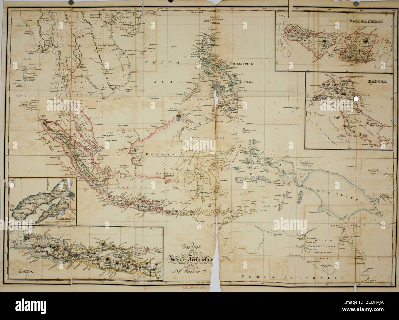 Malay archipelago map hi-res stock photography and images - Alamy