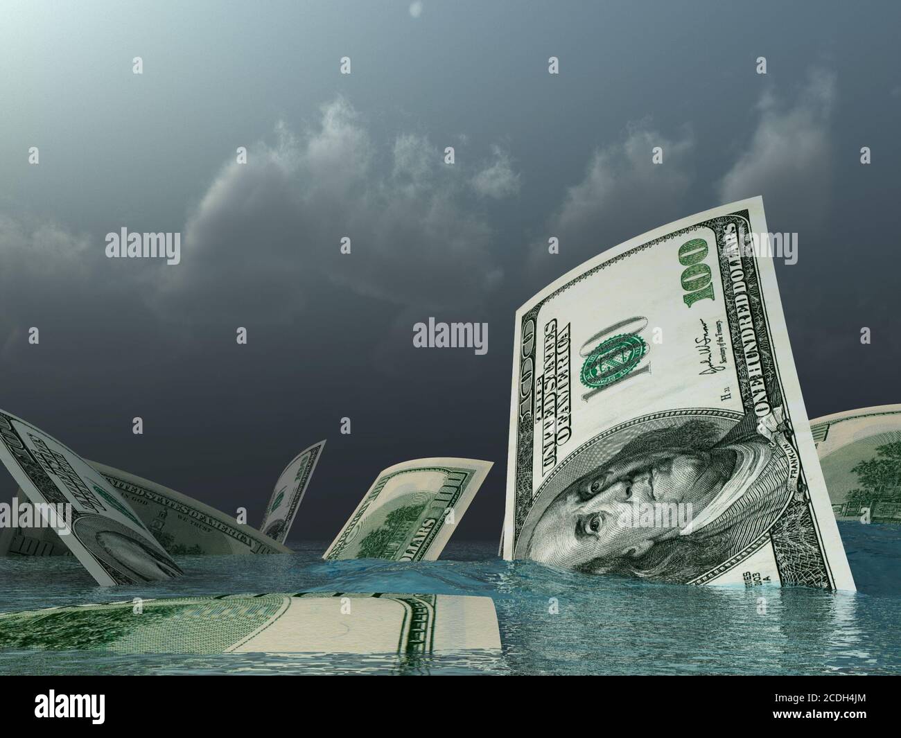go under dollars Stock Photo - Alamy