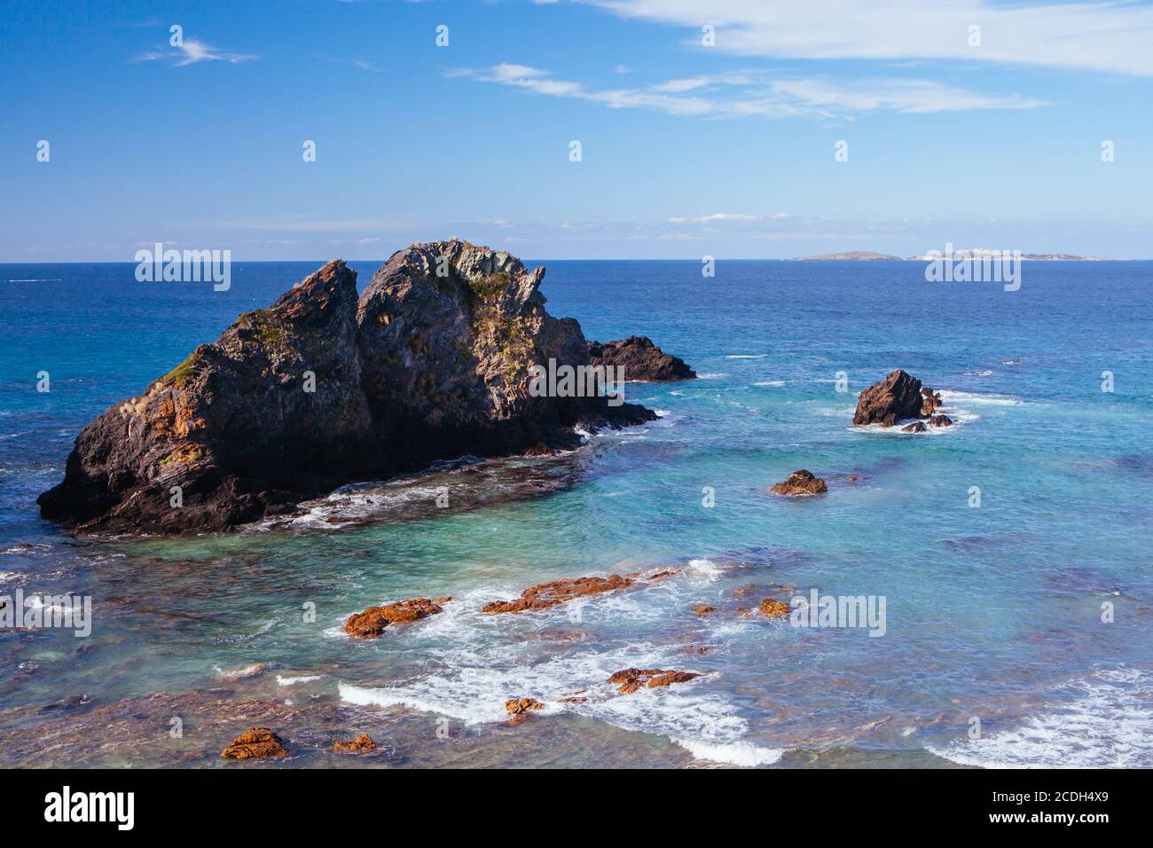 Glasshouse Rocks Beach in Narooma Australia Stock Photo - Alamy