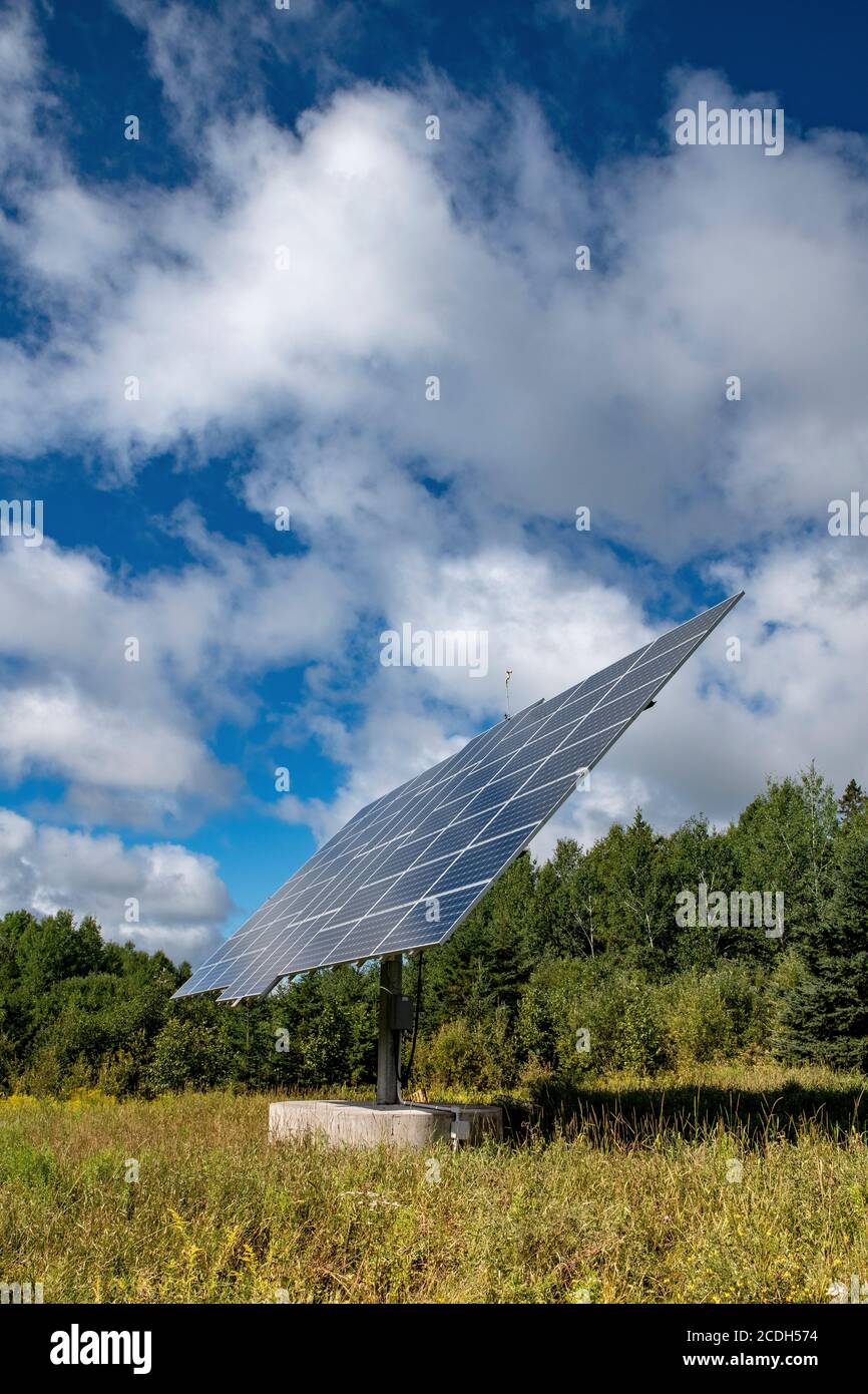 Solar panel beneath storm clouds hi-res stock photography and images ...