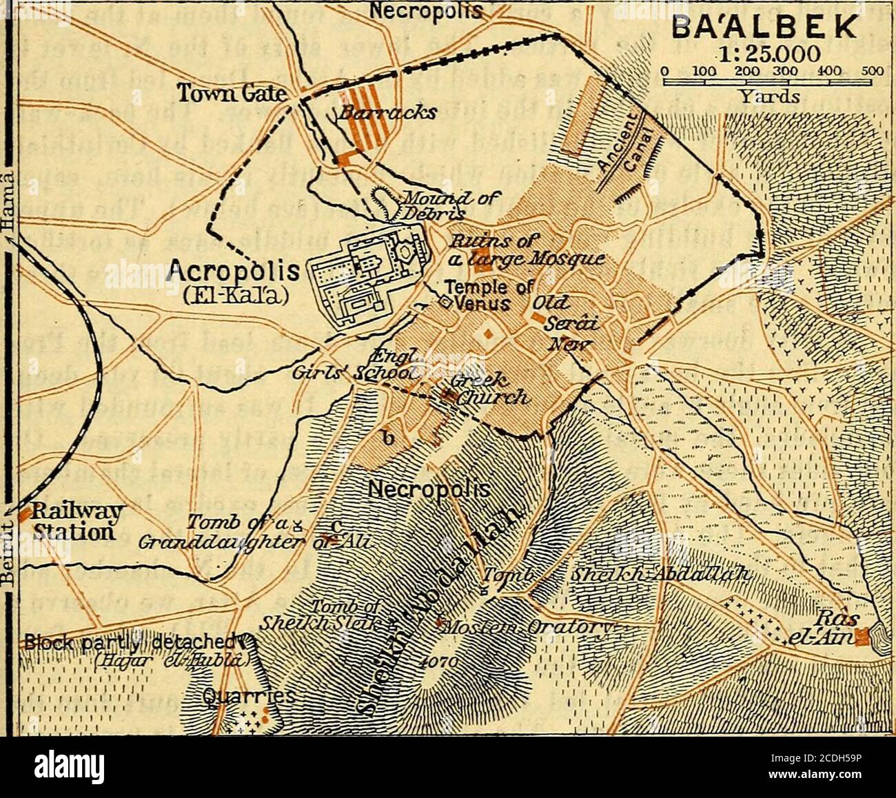 . Palestine and Syria : with the chief routes through Mesopotamia and ...