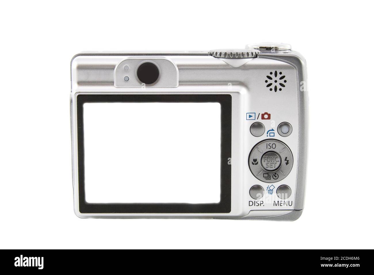 The digital camera isolated over white background Stock Photo - Alamy