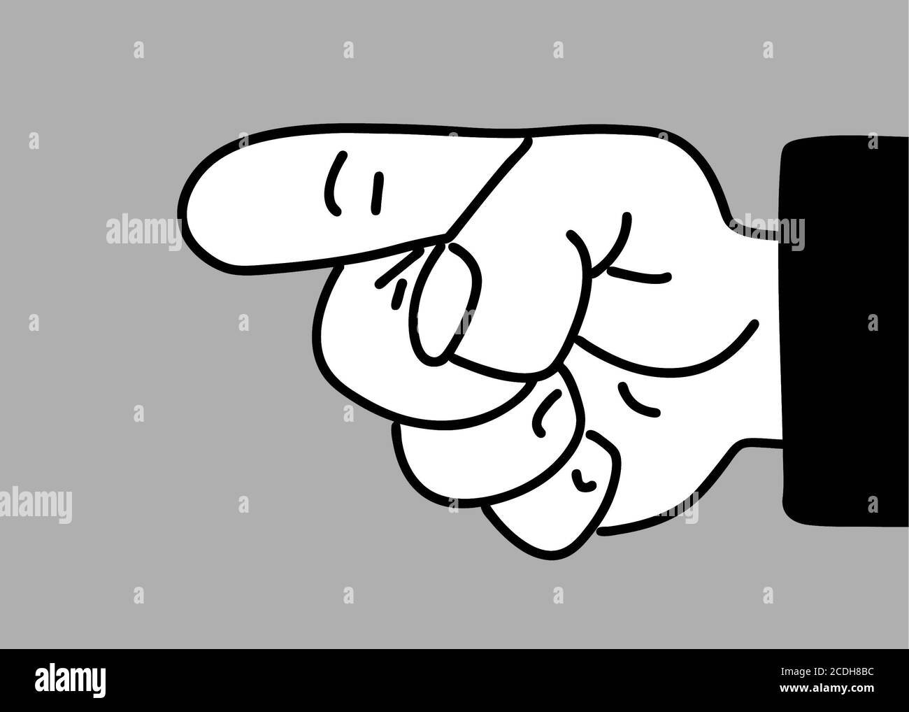 Gray hand drawing silhouette hi-res stock photography and images - Alamy