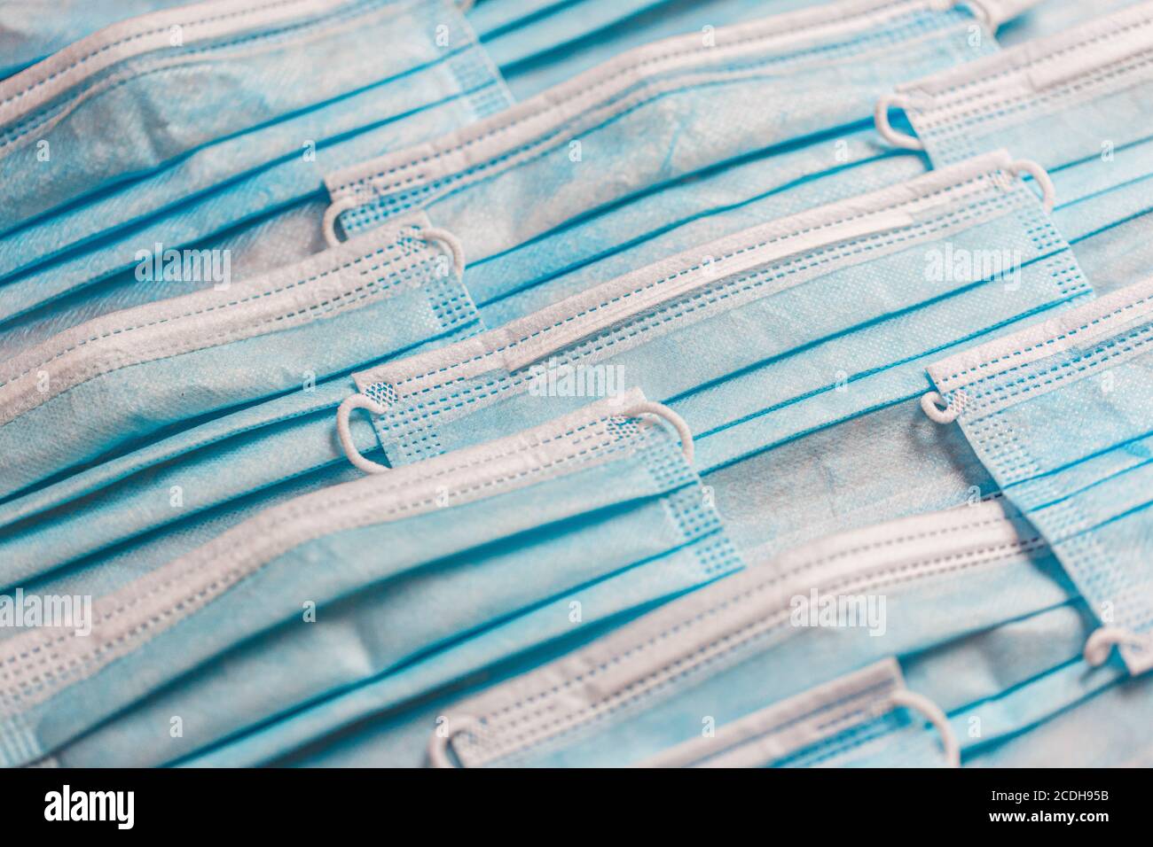 Full frame image of surgical masks Stock Photo - Alamy
