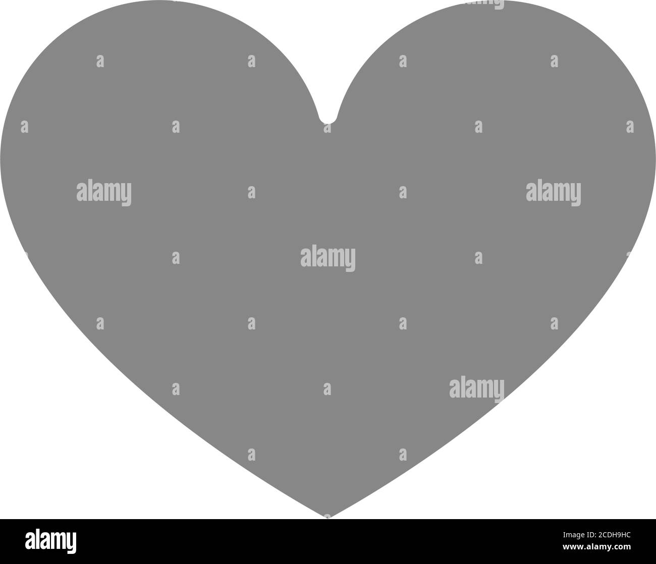 Like, heart gray icon. Love, feedback symbol Stock Vector Image & Art ...