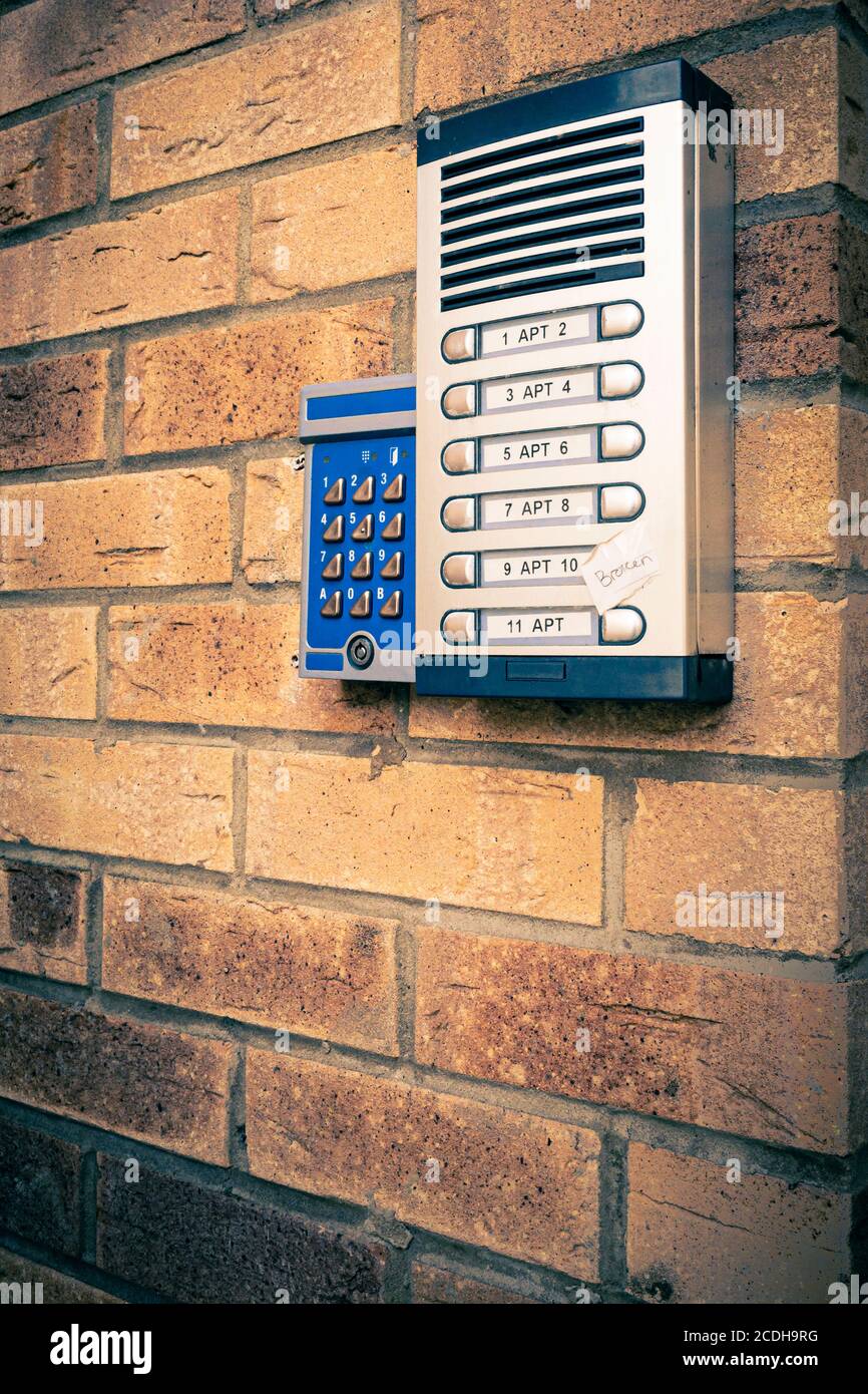 Entry intercom hi-res stock photography and images - Alamy
