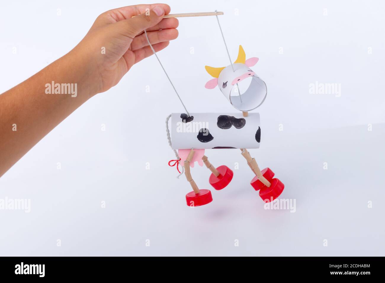 cow toilet paper roll craft for kid and kindergarten, DIY, year of the ...