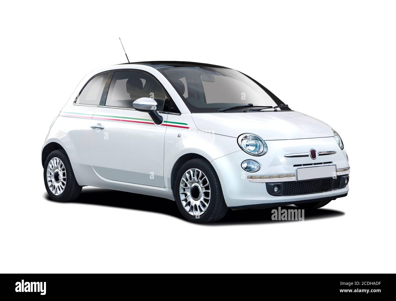 Italian small city car isolated on white Stock Photo - Alamy