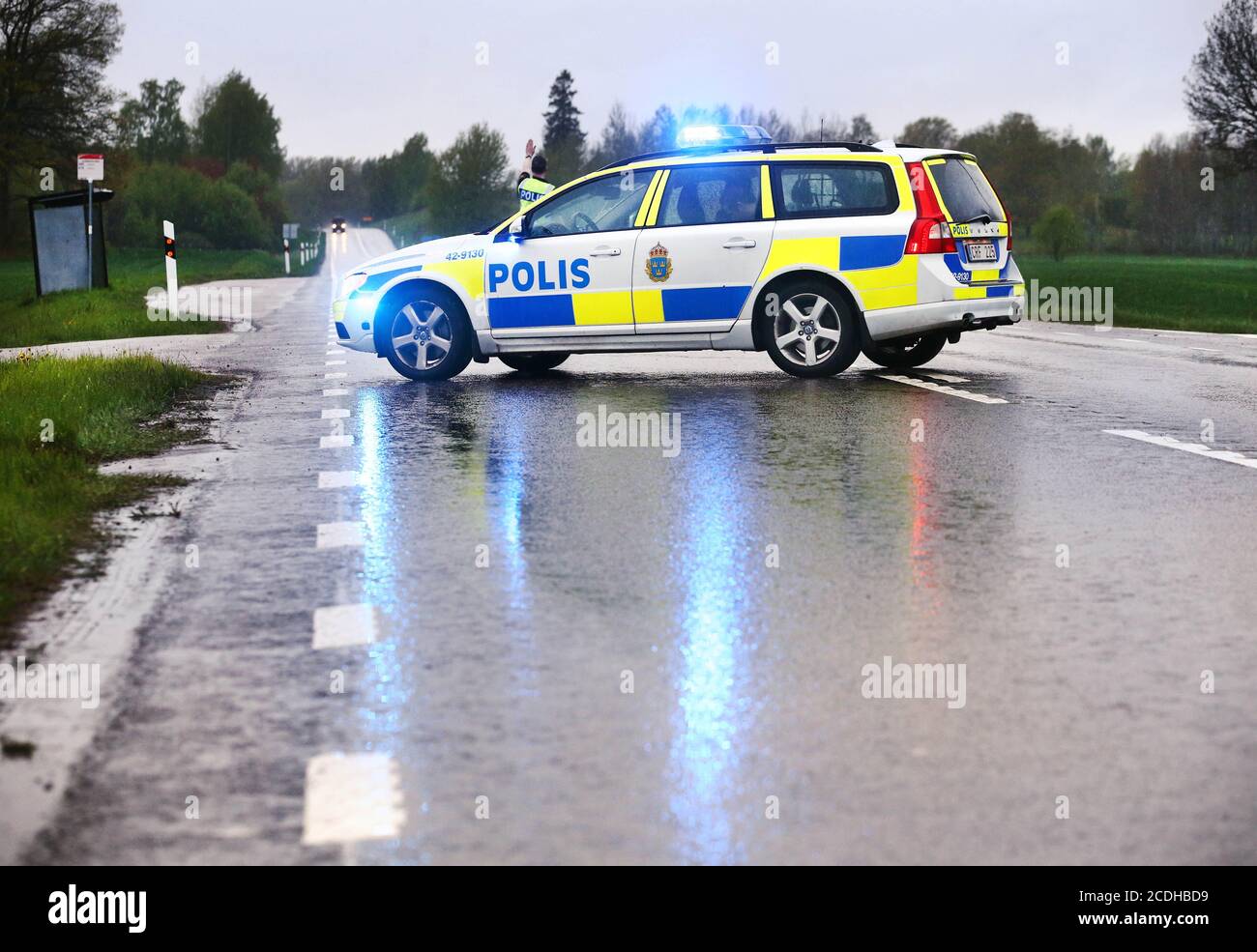Swedish police car volvo hi-res stock photography and images - Alamy