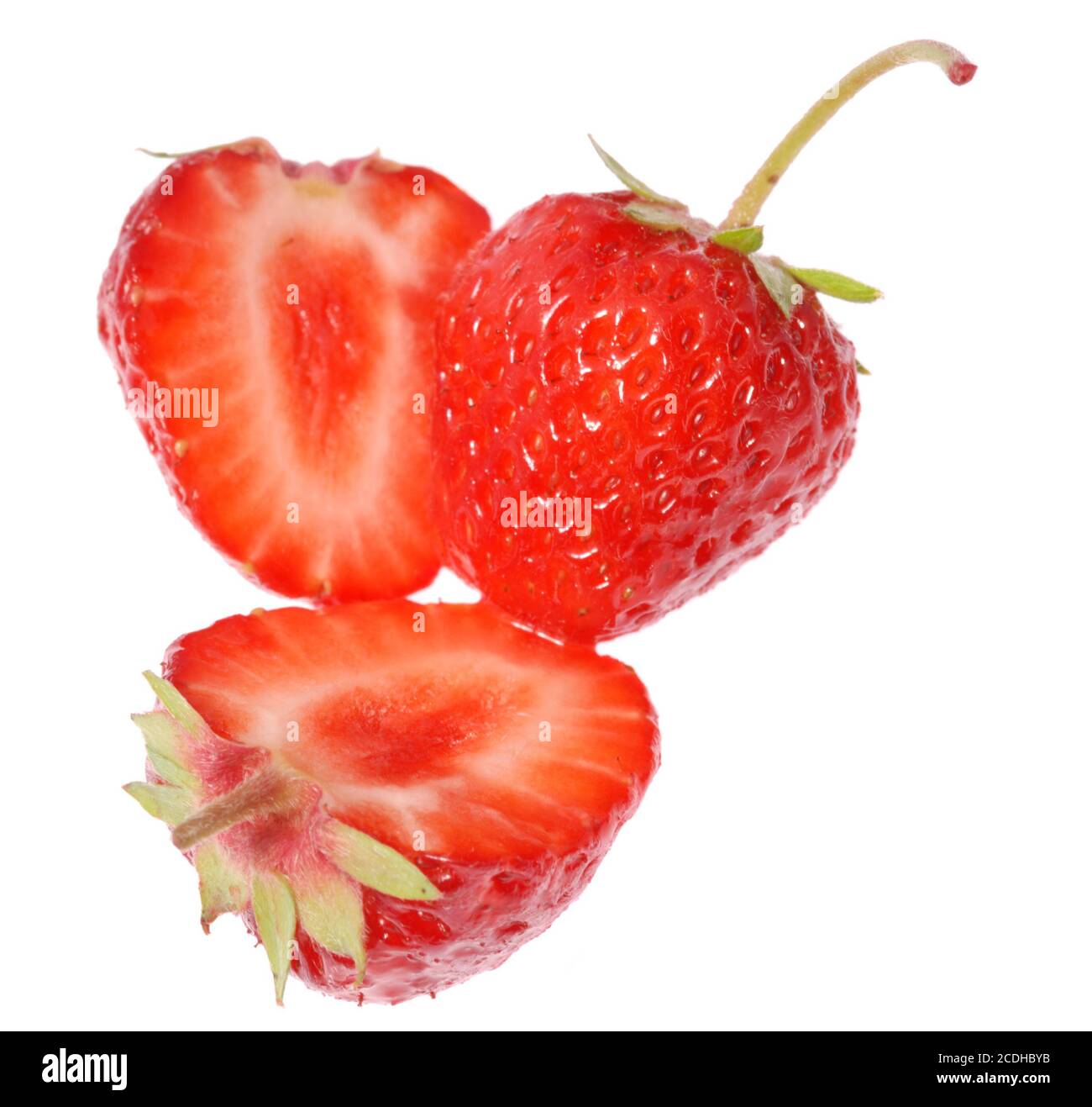 Strawberry cut hi-res stock photography and images - Alamy