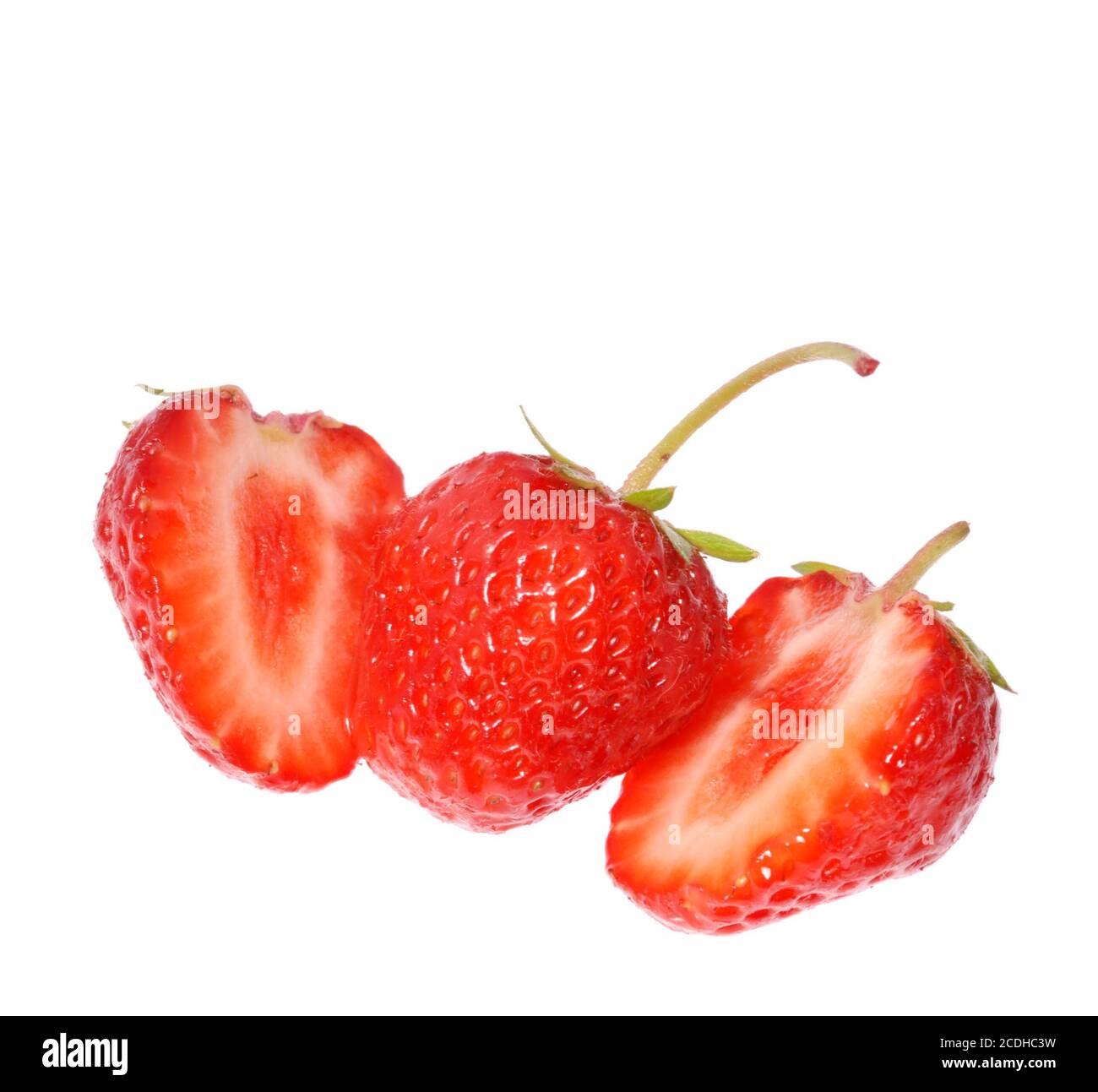 Strawberry cut Cut Out Stock Images & Pictures - Alamy