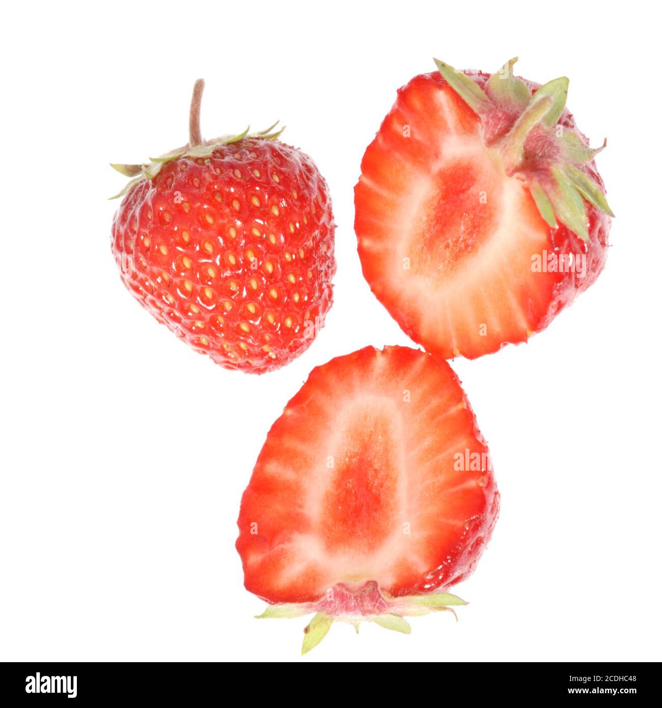 Strawberry cut Cut Out Stock Images & Pictures - Alamy