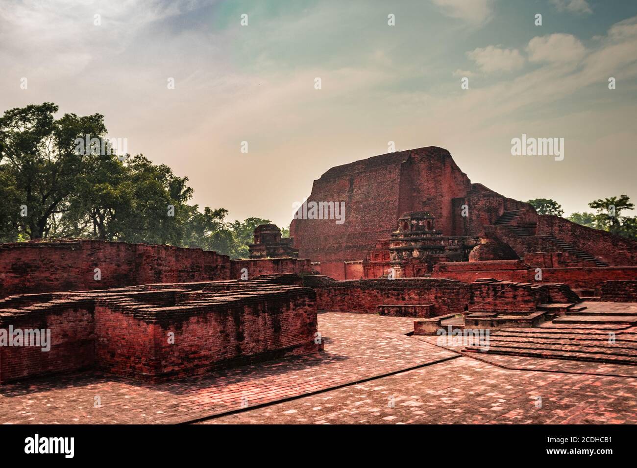 the ruins of nalanda image is taken at nalanda bihar india. it was a ...