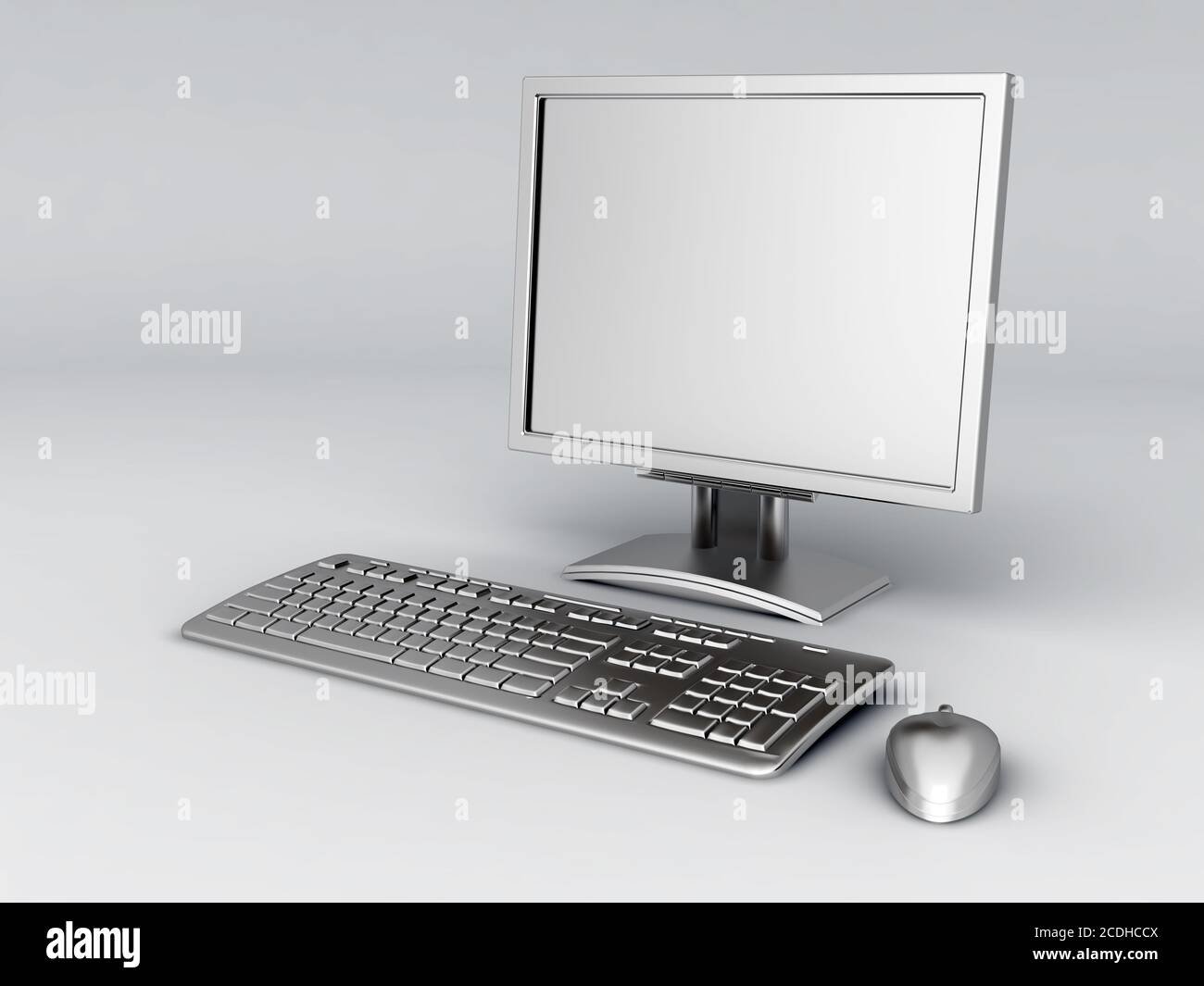 Components of a personal computer: monitor, mouse Stock Photo - Alamy