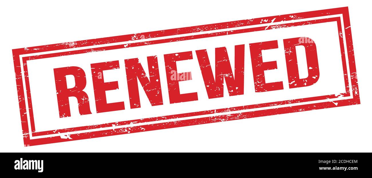 Renewed stamp hi-res stock photography and images - Alamy