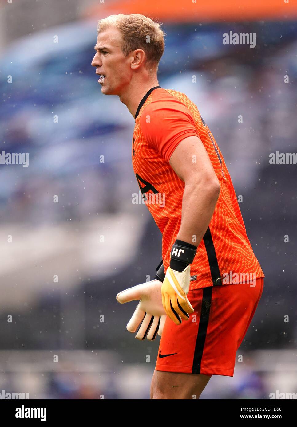 Tottenham Hotspur goalkeeper Joe Hart instructs his team-mates during ...