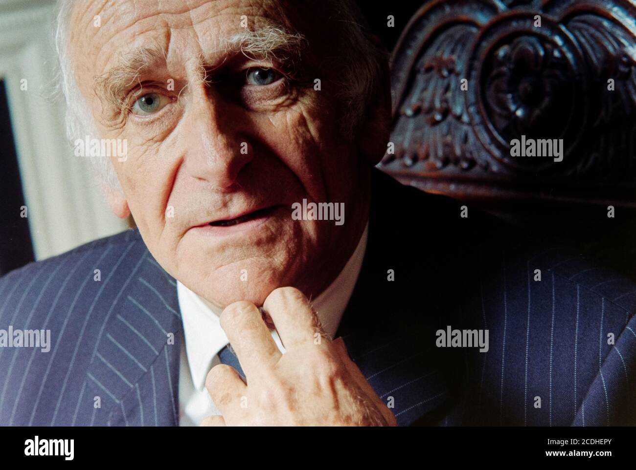 Sir Roger Elliott photographed at the Stationers’ Hall in the City of ...