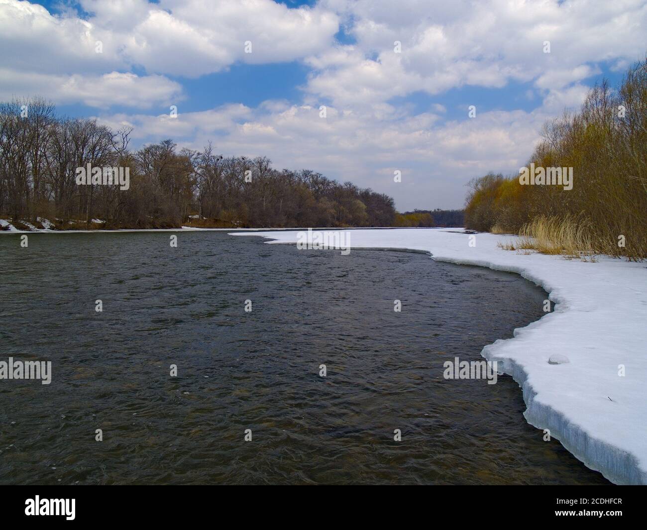The spring river Stock Photo - Alamy