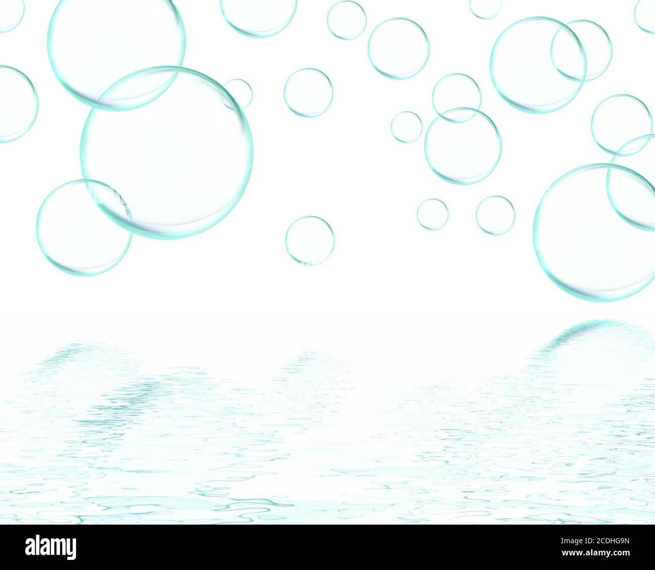 clean liquid of blue color with bubbles Stock Photo - Alamy
