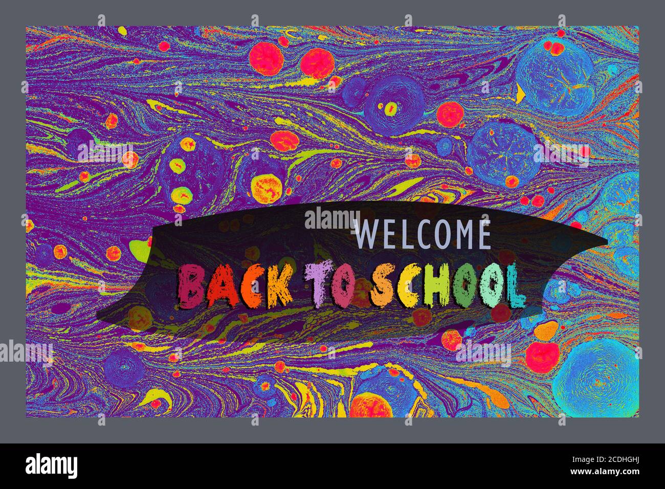 Back to school, education background for invitation, promotion poster ...