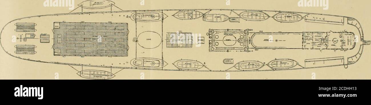 . Surgery, its principles and practice . Plan of M.un Deck, U. S. S ...