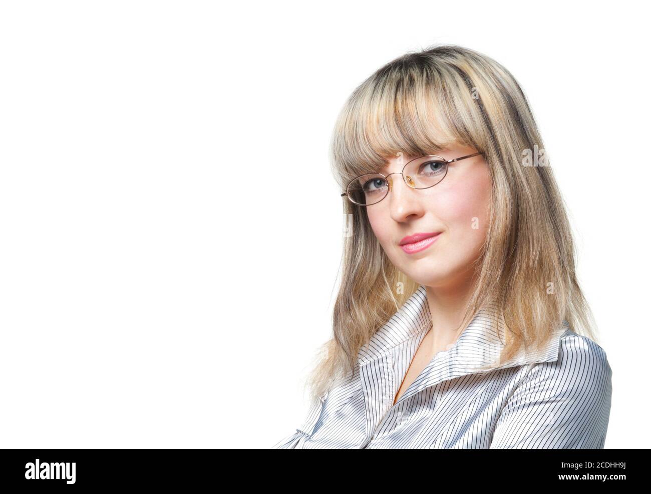 The business woman in eye glasses Stock Photo - Alamy