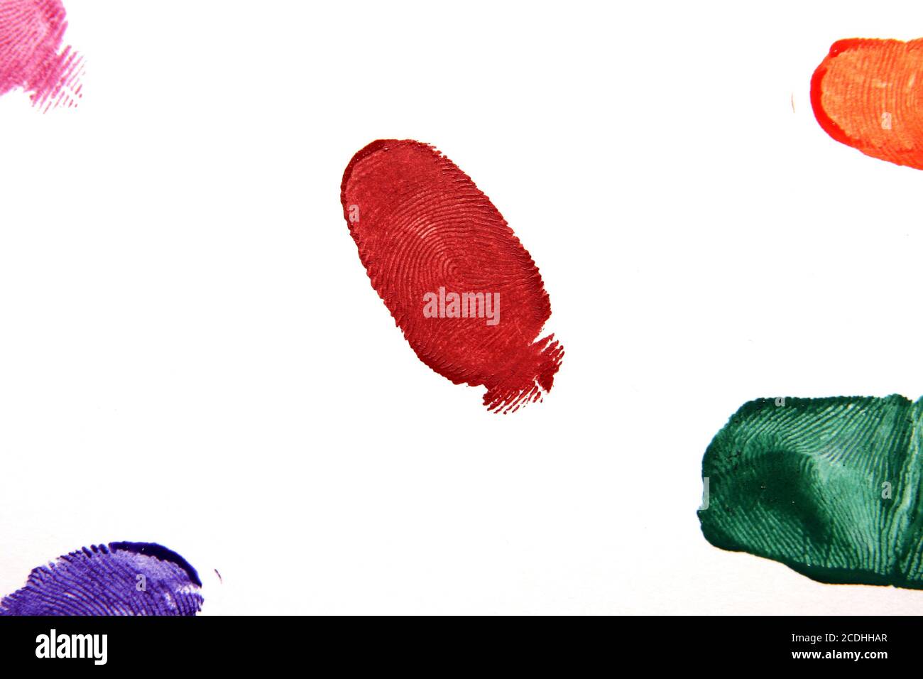 Paint finger print finger paint hi-res stock photography and images - Alamy