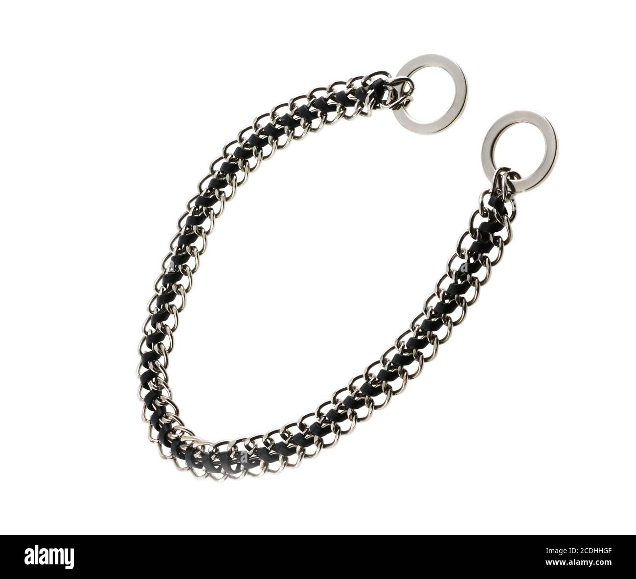 chain with ring isolated Stock Photo - Alamy