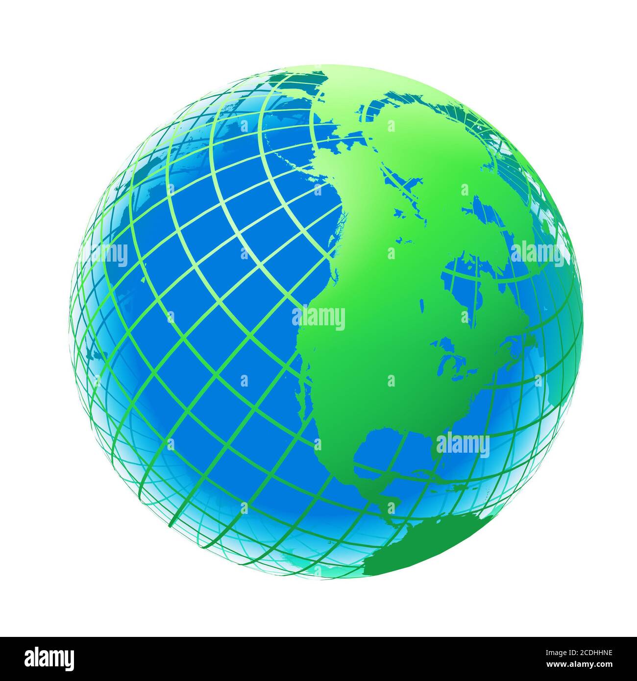 Blue green globe hi-res stock photography and images - Alamy