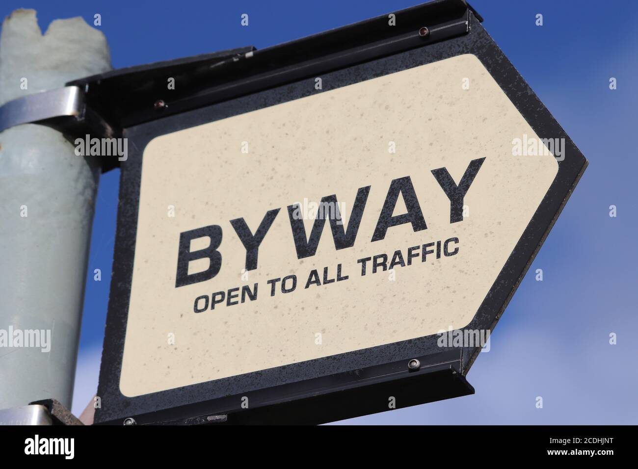 Sign byway england hi-res stock photography and images - Alamy