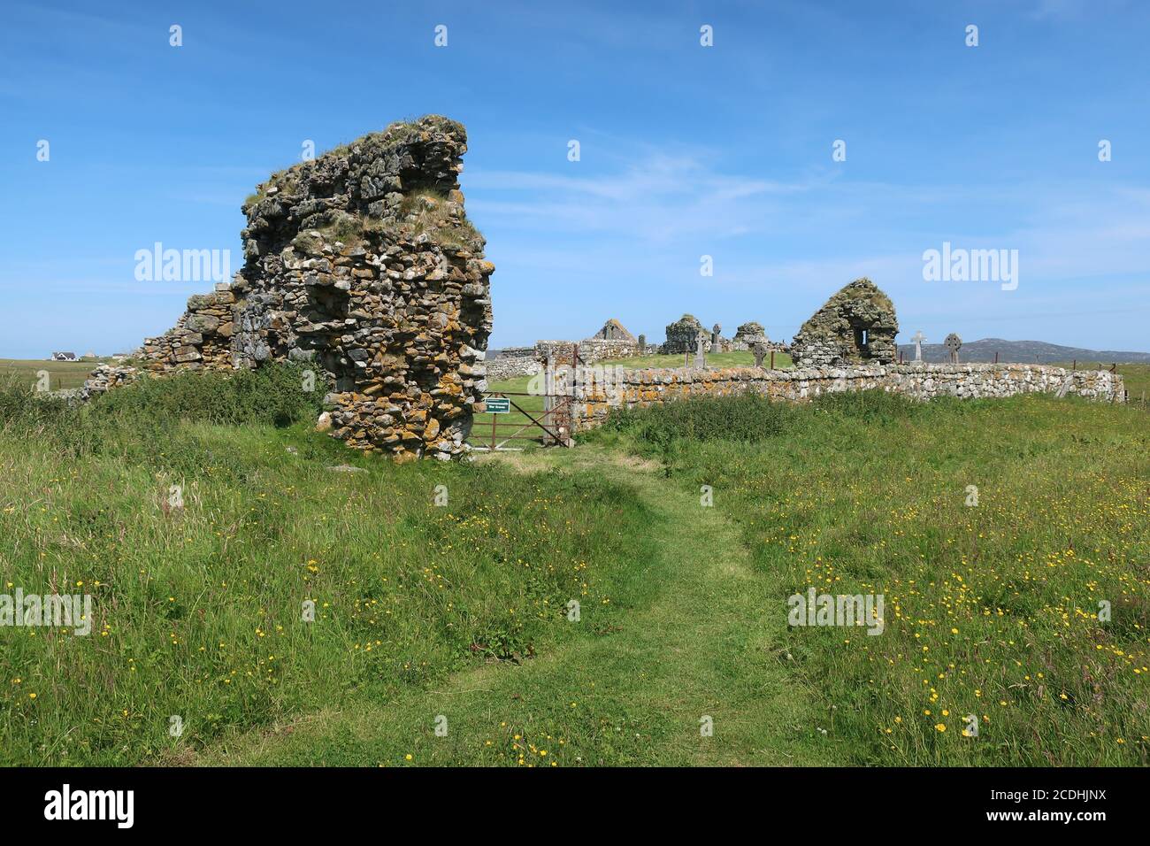 The ruins of Teampull Mor remarkable collection of churches and chapels ...