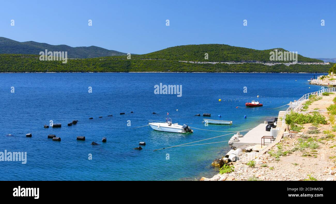 Beautiful colours of adriatic coast Stock Photo - Alamy