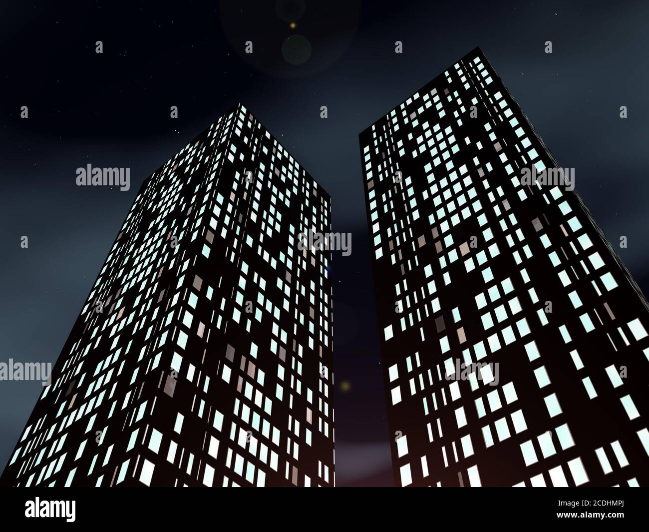 Two sky scrapers hi-res stock photography and images - Alamy
