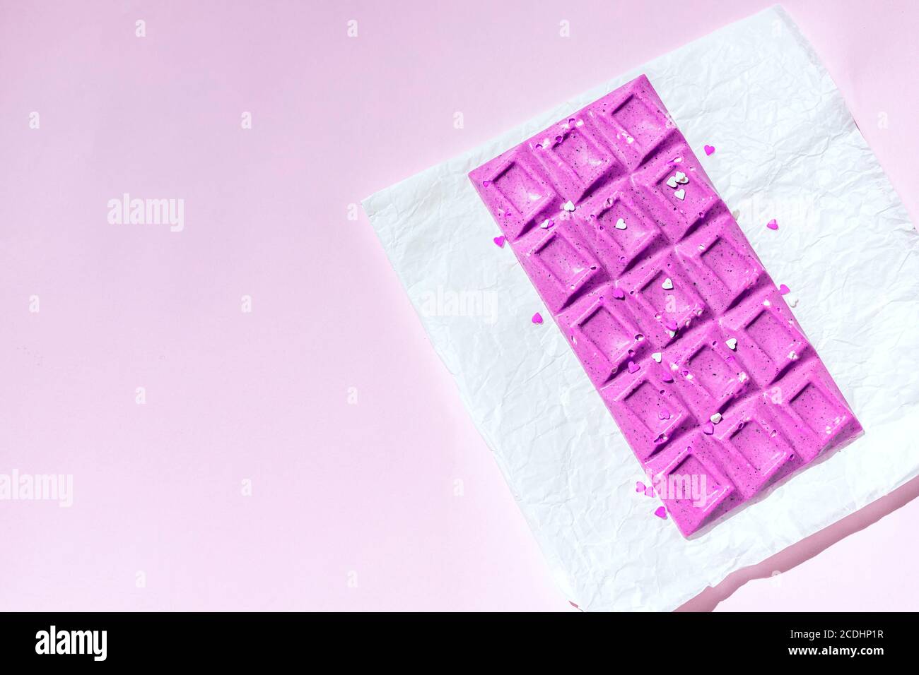 Handmade purple chocolate made with Filipino superfood yam or ube Stock ...