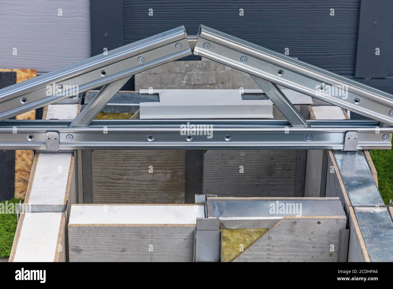 Stainless Steel Structural Material for House Construction Stock Photo ...