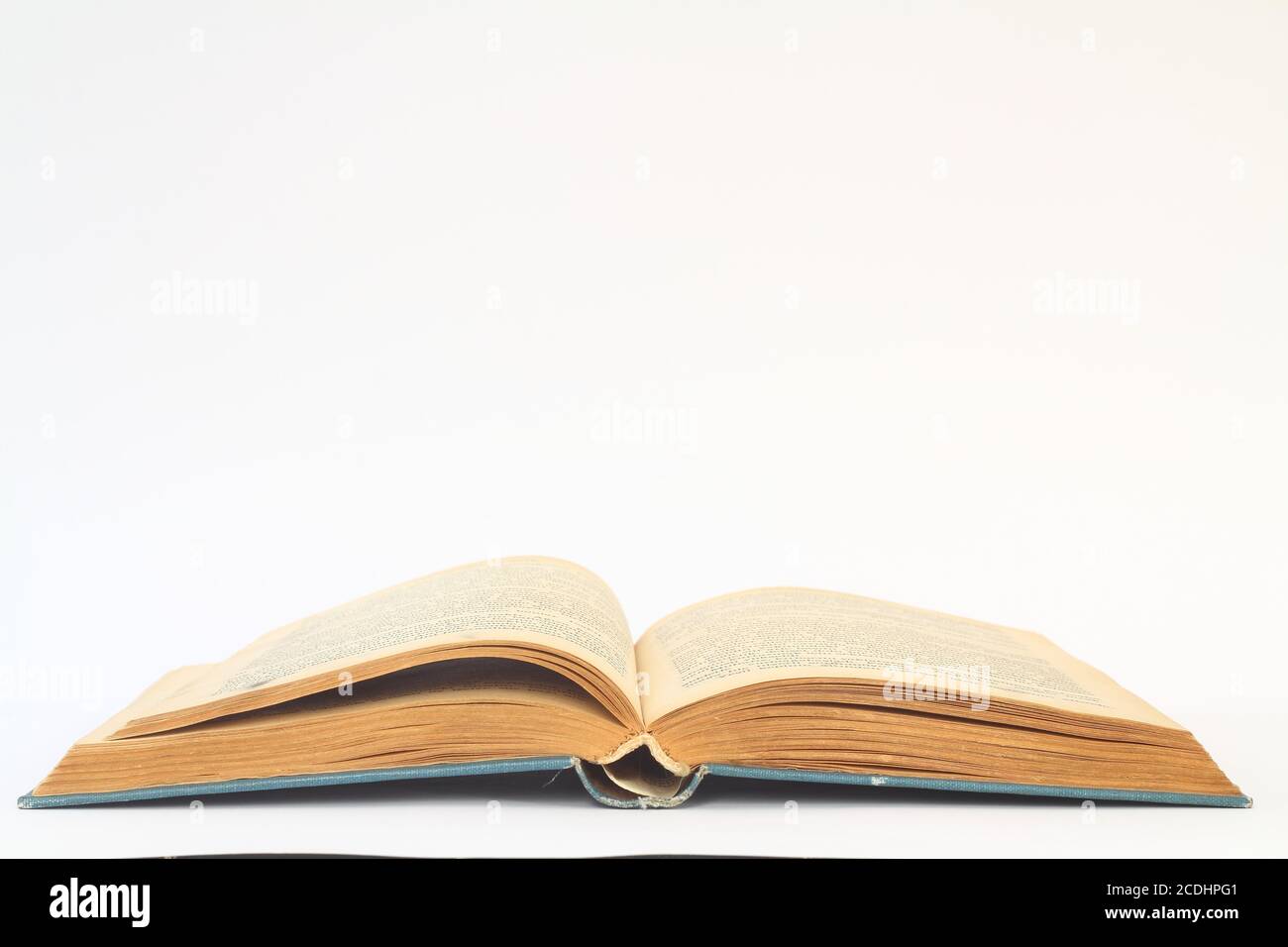 White opened book with blank pages Stock Photo - Alamy