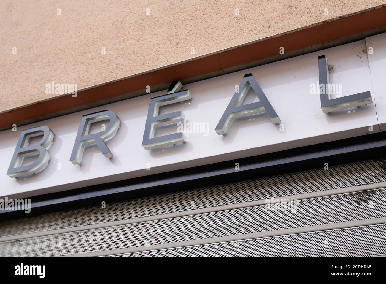 Bordeaux , Aquitaine / France - 08 25 2020 : Breal sign text and shop ...
