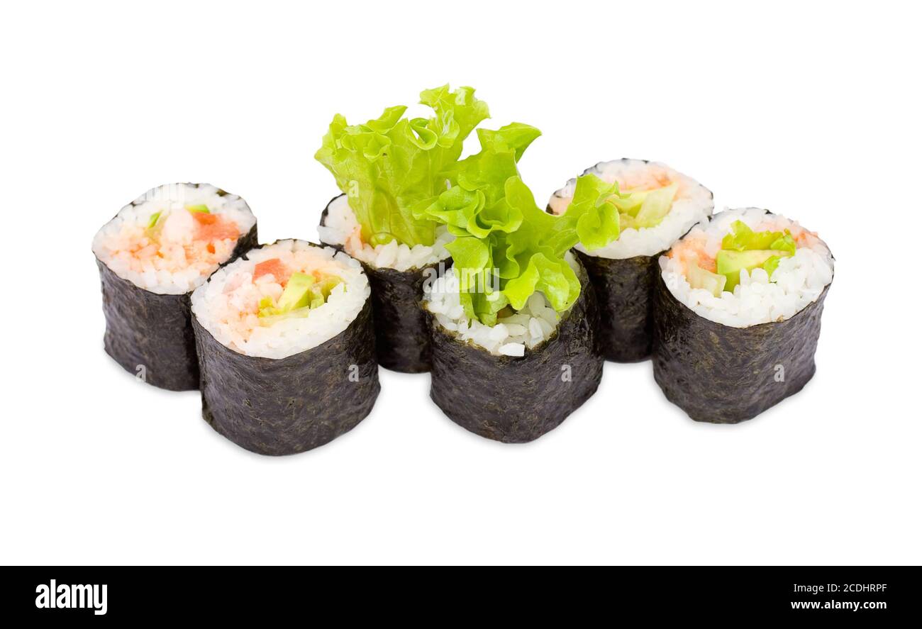 Appetizing sushi japanese dish Cut Out Stock Images & Pictures - Alamy