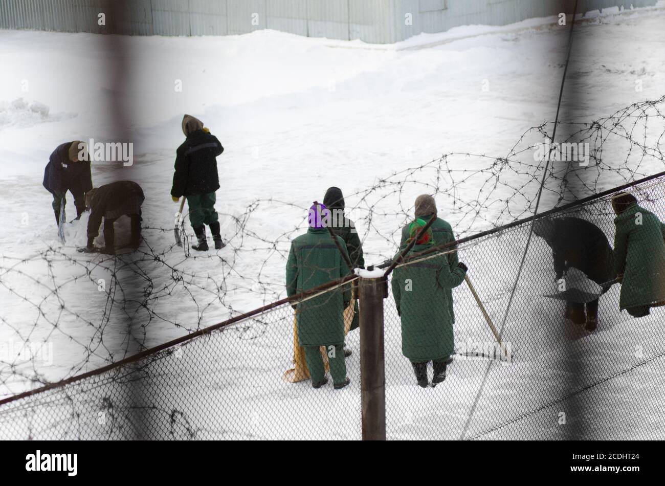 cleaning at female prison Stock Photo - Alamy