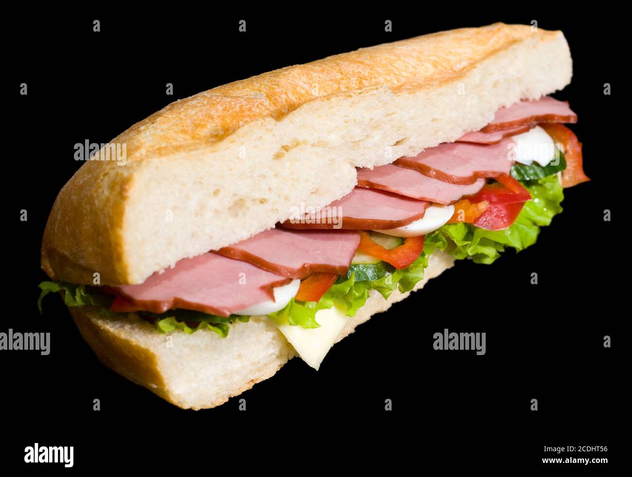 Big ham sandwich hi-res stock photography and images - Alamy