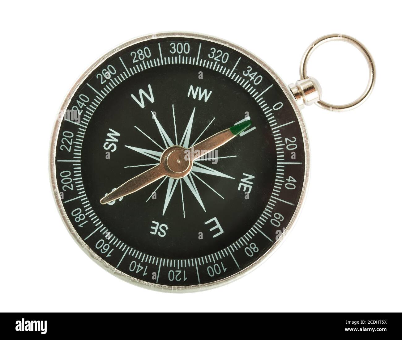 Black compass top view Stock Photo - Alamy