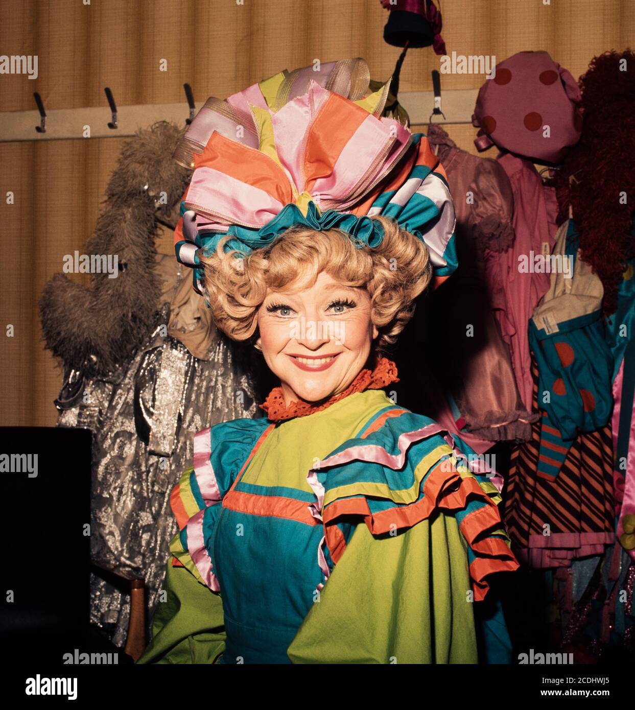 Actress Dora Bryan (1923-2014)appearing in the Panto "Jack and the ...