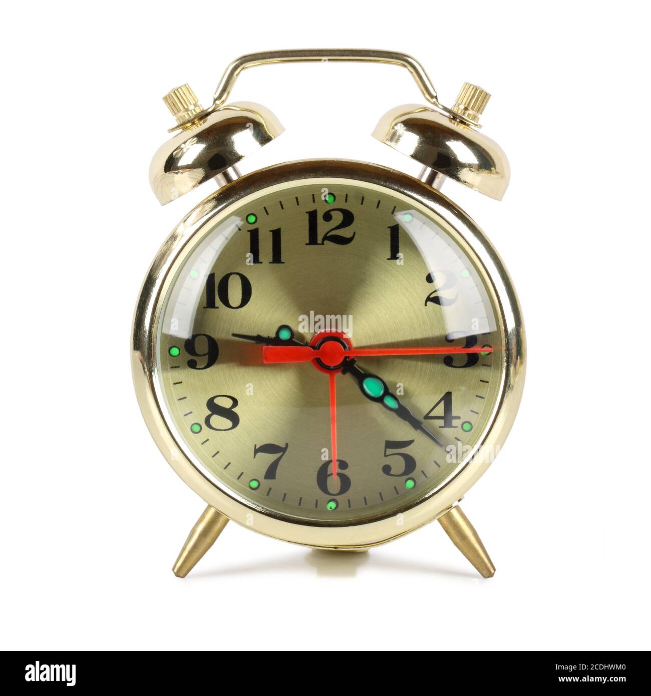 Golden alarm clock hi-res stock photography and images - Alamy