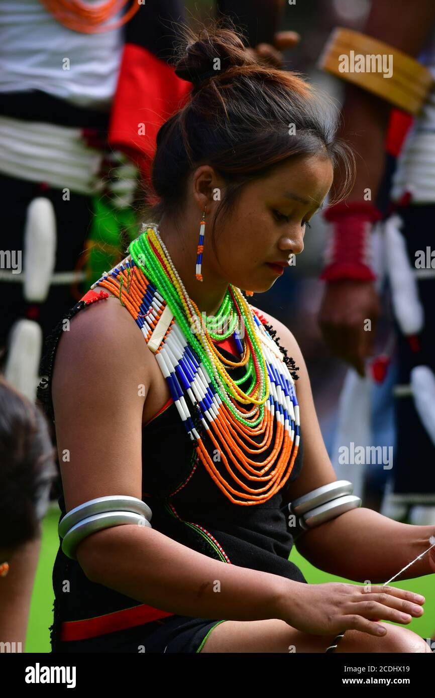 Naga tribes culture, heritage and traditions from Hornbill festival, Kisama, Nagaland, North ...
